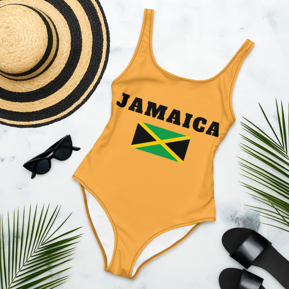 Jamaica Flag One Piece Swimsuit Original Yawdie Apparel